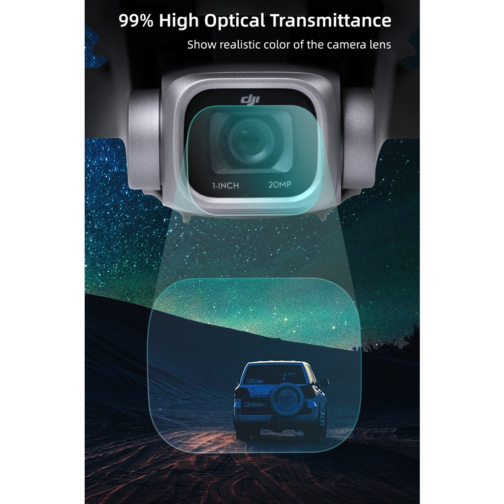 UAV2cs/set DJI Air 2S Temered Glass Film Drone Camera Lens HD rotective ...
