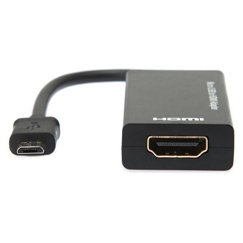 Micro-USB To HDMI Adapter For TV Monitor 1080P HD Audio Cable And HDMI ...