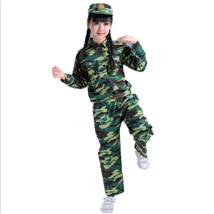 Girls Army Soldier Fancy Dress Costume Military Soldier | Shopee Thailand