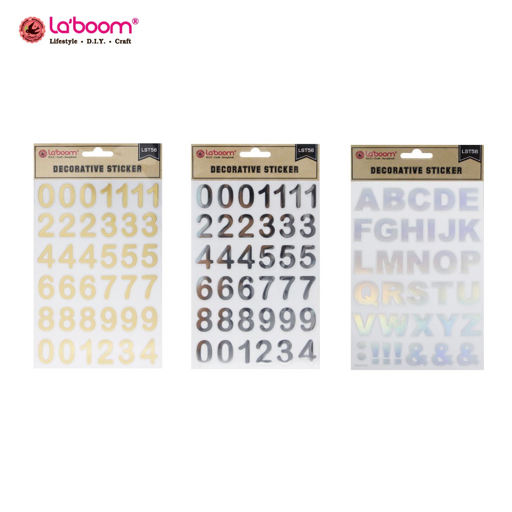 Laboom (ลาบูม) สติ๊กเกอร์ ระบายสีพร้อมตกแต่ง รหัส LST40 - sakuraproductsth - ThaiPick