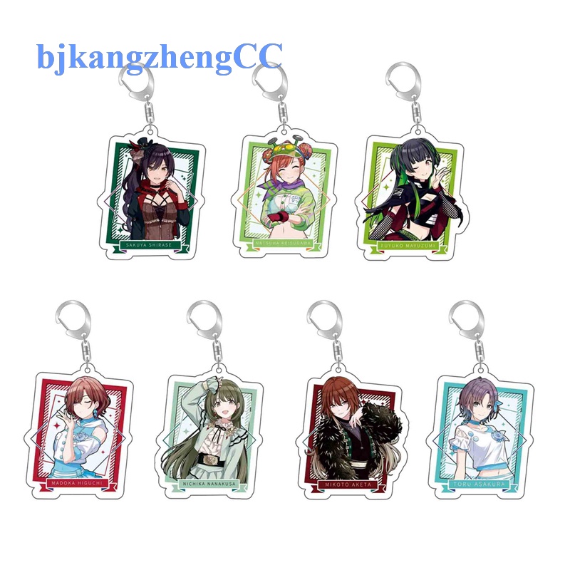 Bjkangzheng พวงกุญแจ จี้ฟิกเกอร์อะคริลิค รูปอนิเมะ Idolmster Idol ...