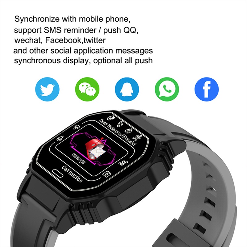 ♣B2 Sport Smart Watch for Men Women With Blood Pressure Heart Rate ...