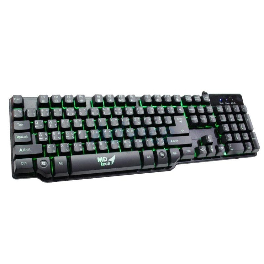 MD-TECH USB Multi Keyboard (K-1) Machanical Style Black | Shopee Thailand