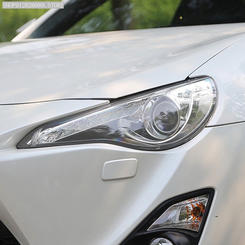 2 Pcs Car Headlight Protective Film Smoked Black Tint Wrap Vinyl ...