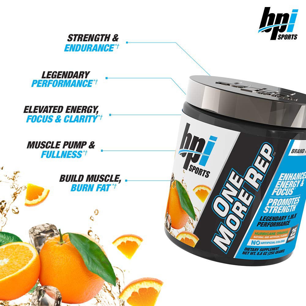 BPI One More Rep (25Servings) Pre Workout พรีเวิร์คเอาท์ เพิ่มพละกำลัง ...
