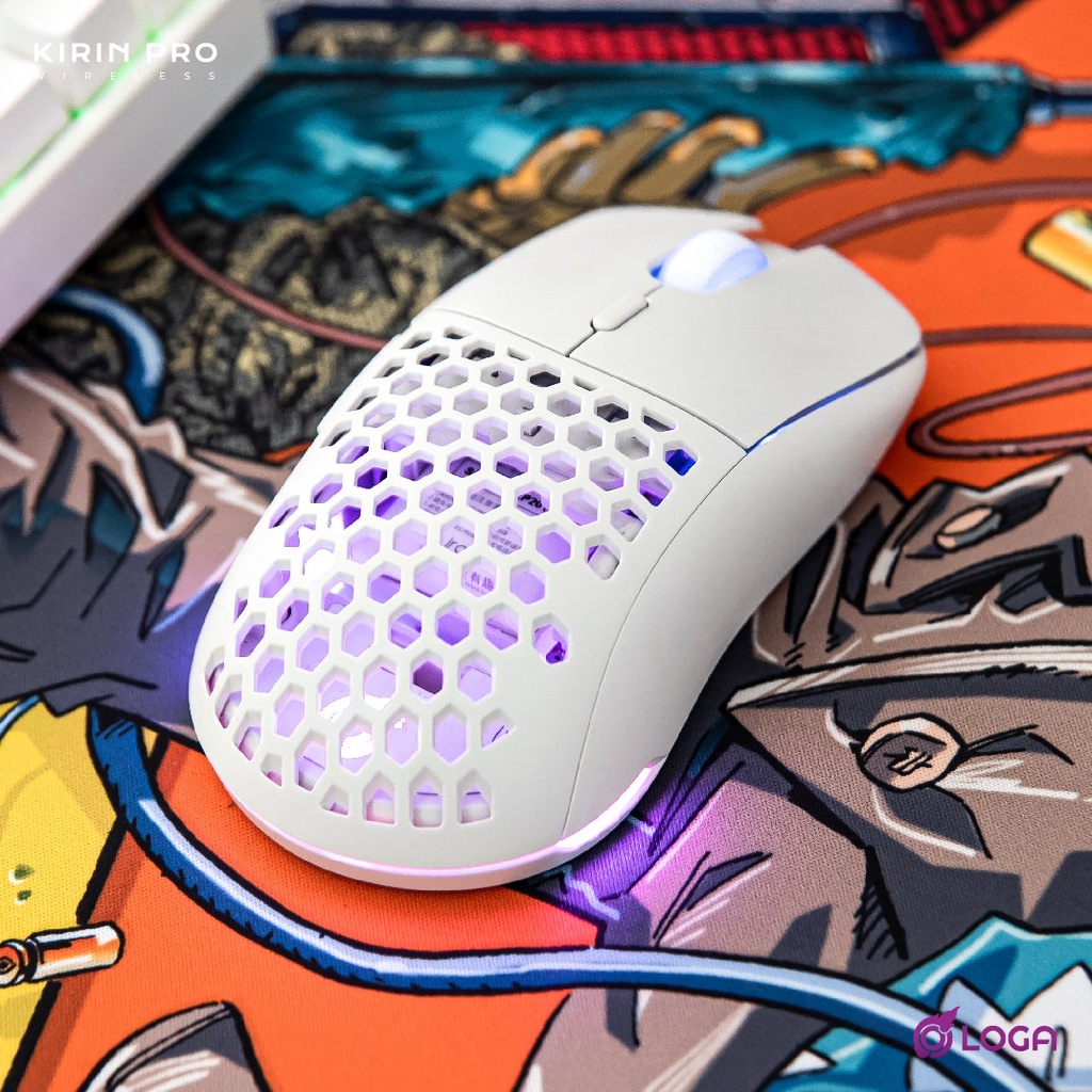 LOGA Mouse Kirin PRO R2 wireless Sensor 3370 Kailh 8.0 Switch คุณภาพ ...