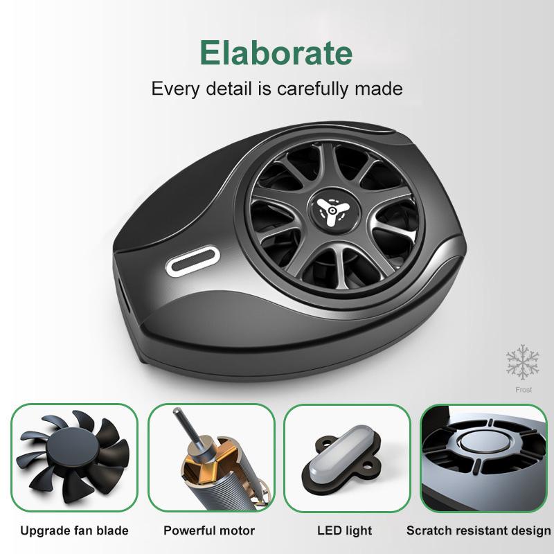 หม้อน้ำโทรศัพท์มือถือ Universal Mobile Phone Cooling Fan Radiator Turbo ...