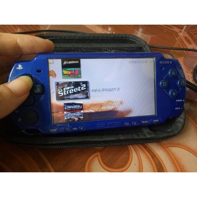 ขายเครื่อง เกม PSP 2000 สีน้ำเงิน แถมฟรีเมม 16GB ลงเกมให้เต็มความจุ ...