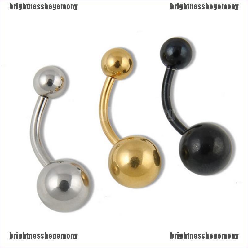 {brightnesshegemony}New Gold Black Silver Titanium Barbell Navel Belly ...
