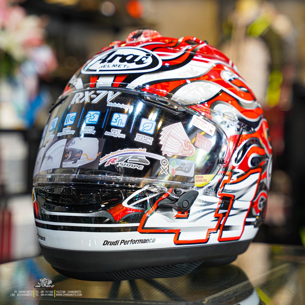 หมวกกันน็อค Arai รุ่น RX-7V ลาย HAGA GP | Shopee Thailand