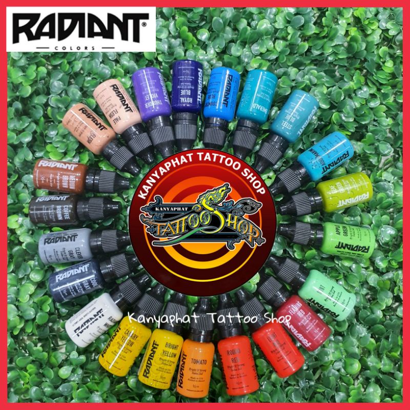 สีสัก หมึกสักเรเดียน RADIANT INK ขนาด12 oz.(15ml.) - tongzakanyaphat ...