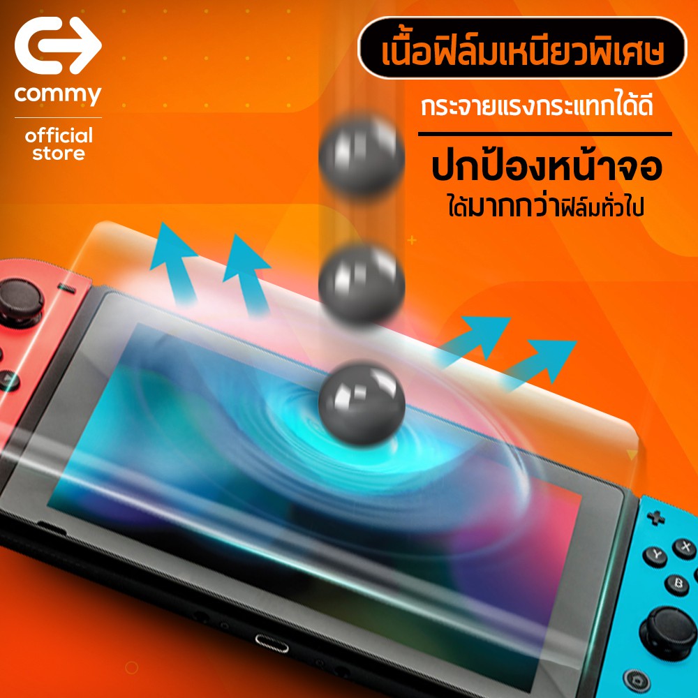 Commy ฟิล์มไฮโดรเจล สำหรับ Nintendo switch ทุกรุ่น กันรอย - commy4u ...