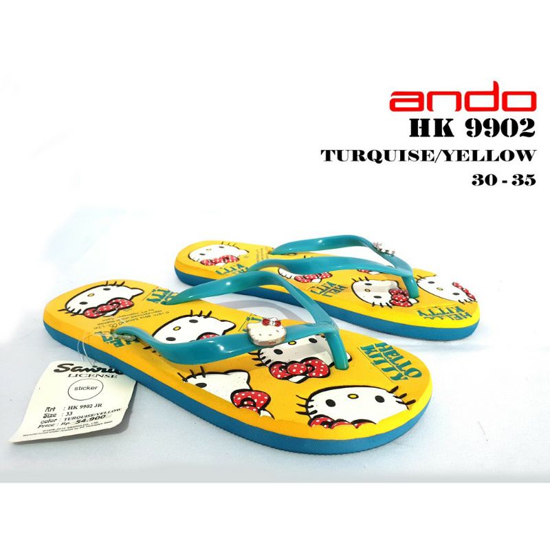 Ando HK HELLO KITTY - SANDAL JEPIT รองเท้าแตะ สําหรับผู้หญิง ไซซ์ 30-35 ...