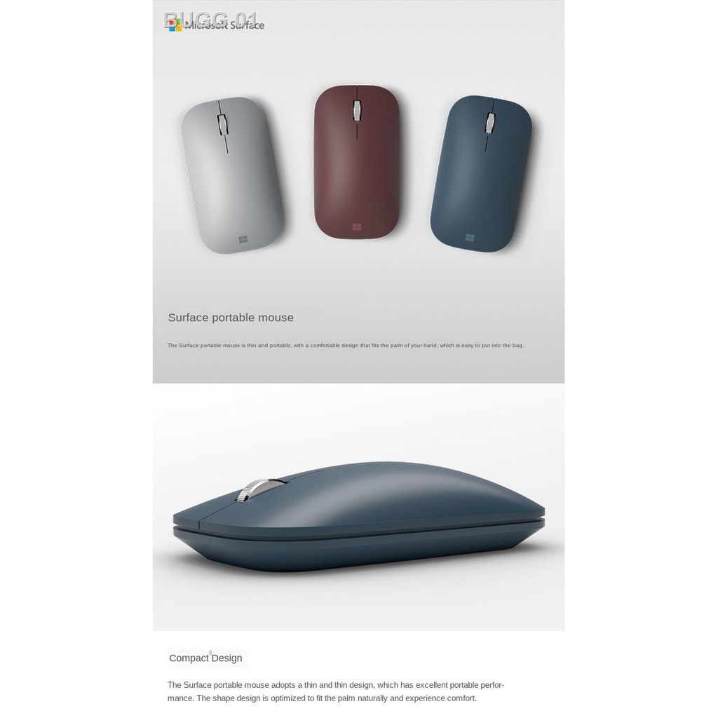 ลดราคาMicrosoft original Surface go mouse pro 654 wireless bluetooth ...