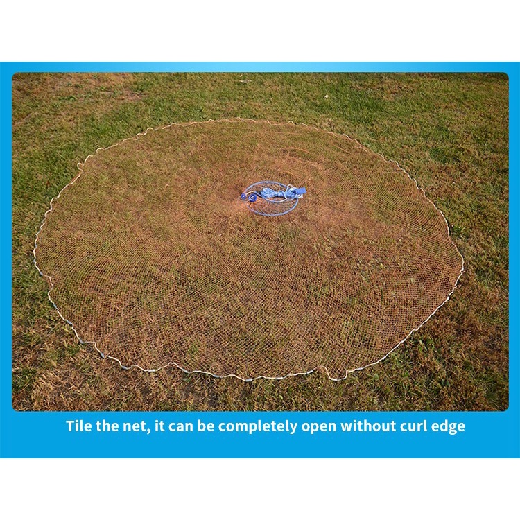 (RM120.60 Tawaran Khas) Frisbee Throwing Net Fishing Net Rotary Net ...