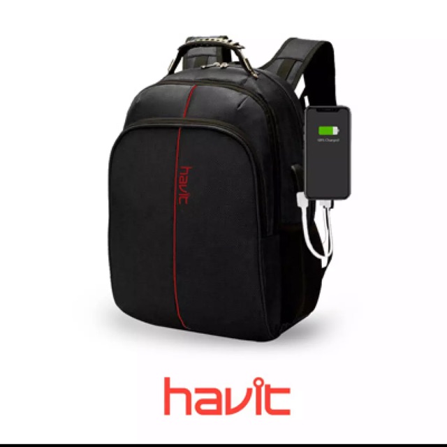 Smart Laptop Backpack with USB Audio slot แบรนด์ Havit รุ่น H0021 ...