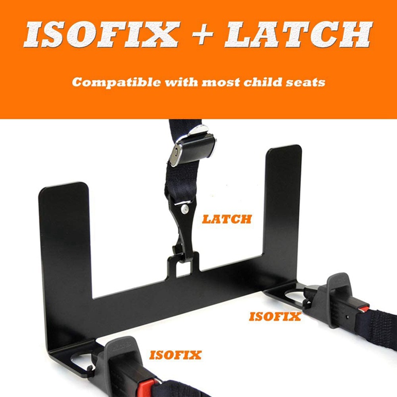 Universal Steel Car Child Safety Seat Belt Latch Bracket for ISOFIX ...