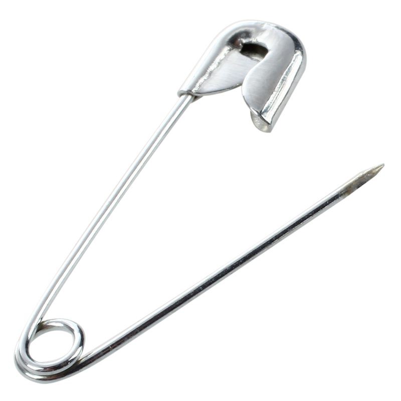 Office Home Mini Sized Coiled Design Silver Tone Safety Pins ...