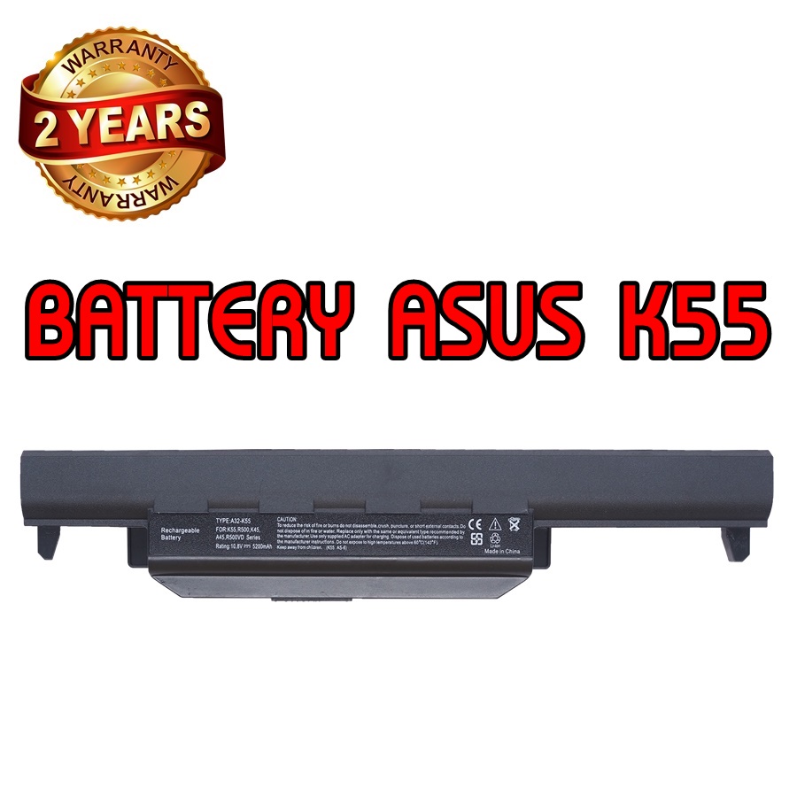 รับประกัน 2 ปี BATTERY ASUS K55 แบตเตอรี่ เอซุส A45VS F55V F55VD A75A A75D A75VM K45A | Shopee ...