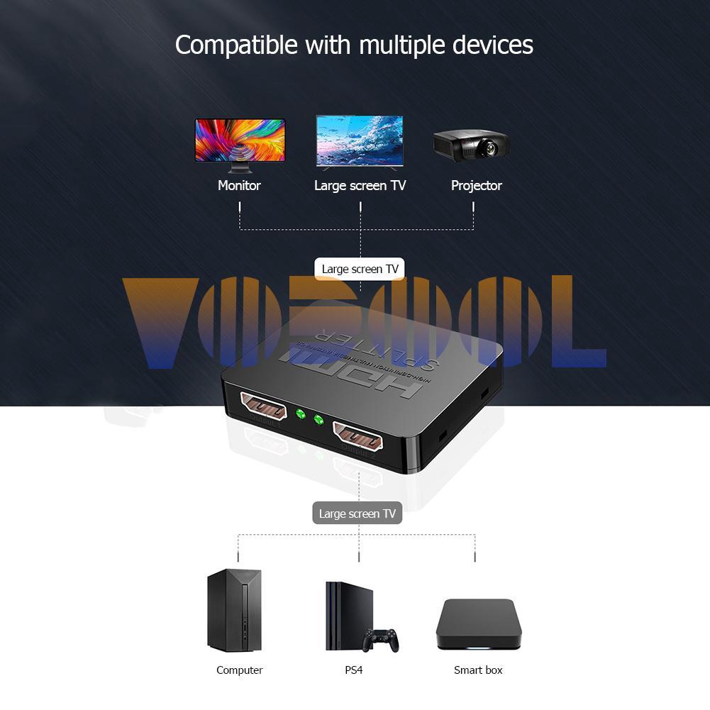 ( Vd ) Hw - Hd 102 M Hdmi Mini Splitter 1 Input 2 Output 4k X 2k Dual ...