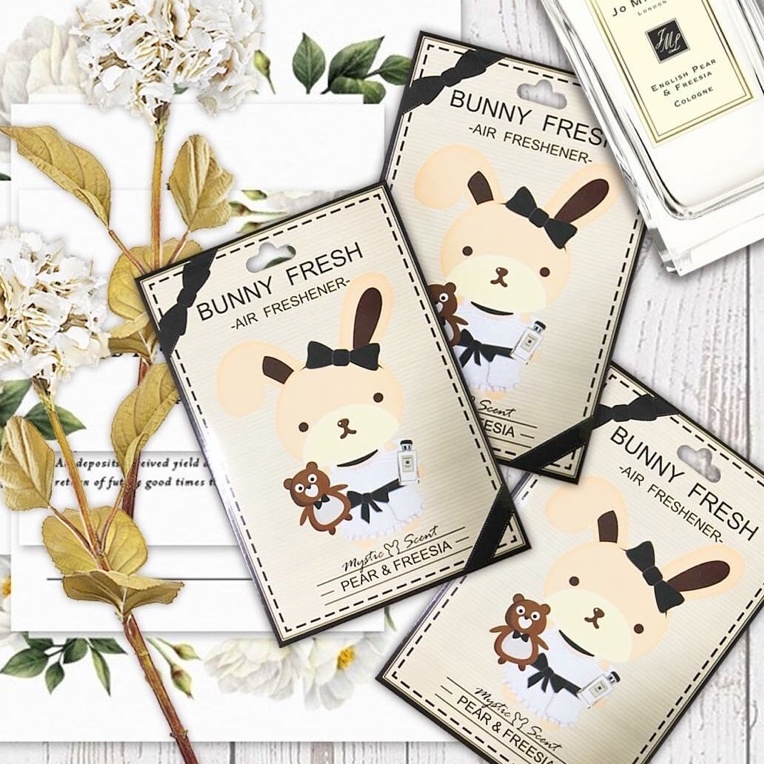 พร้อมส่ง Bunny Fresh Air Freshener แผ่นน้ำหอมปรับอากาศกระต่ายน้อย ...