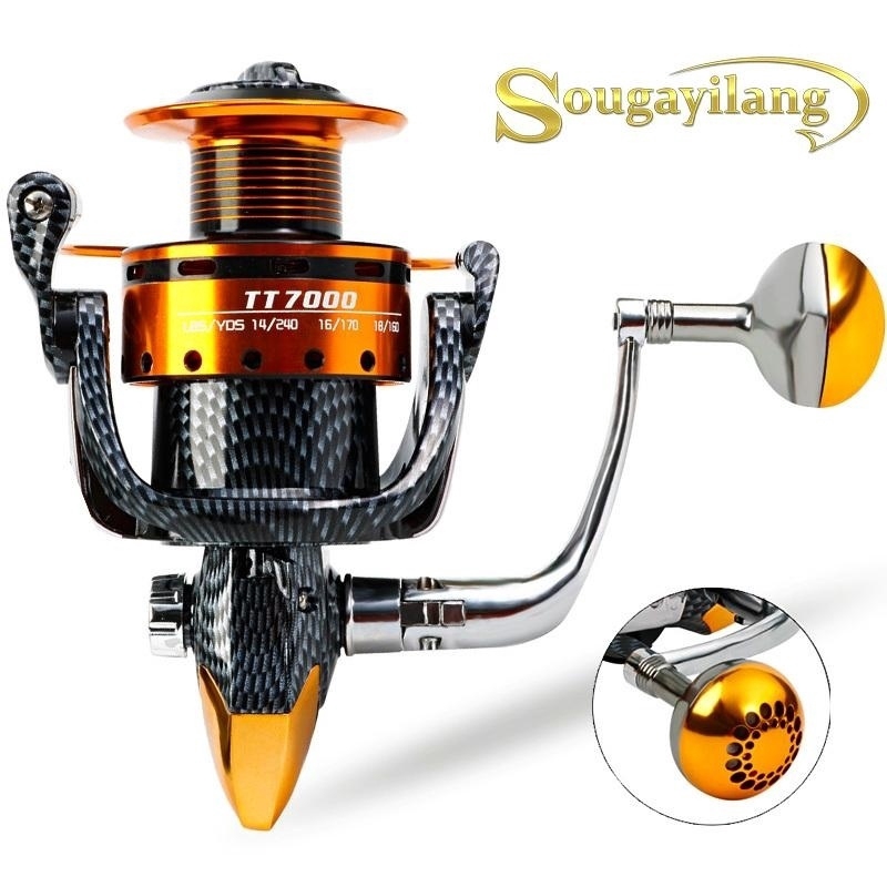 Sougayilang Spinning Fishing Reel 13BB Metal Left and Right Hand ...
