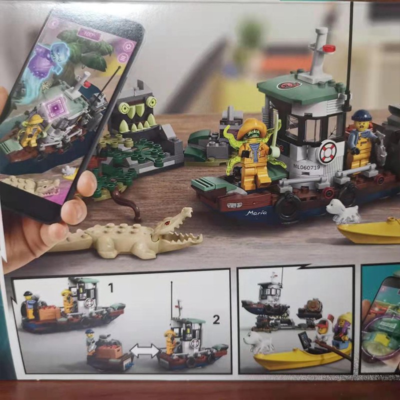 เลโก้ LEGO Ghost Secret Realm hidden side 70419 Ghost Shrimp Boat build ...