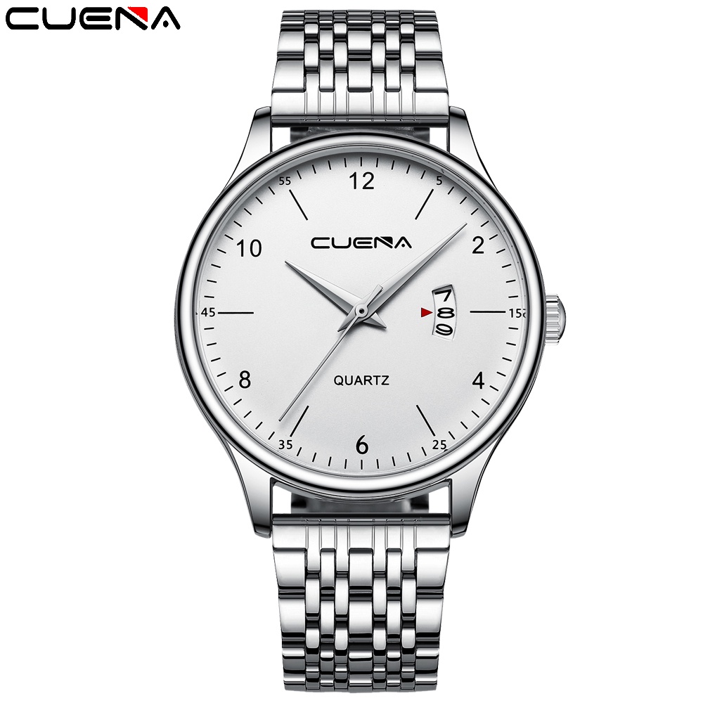 Cuena นาฬิกาข้อมือควอทซ์ลําลอง กันน้ํา สไตล์สปอร์ต แฟชั่นสําหรับผู้ชาย ...