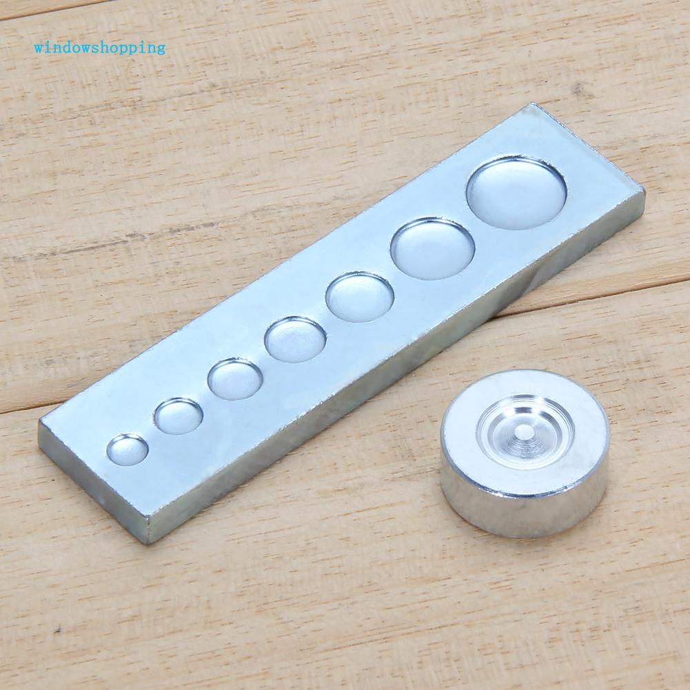 shop♔11 Set Craft Tool Die Punch Snap Rivet Setter Base Kit DIY Leather Craft☝ - windowshopping ...