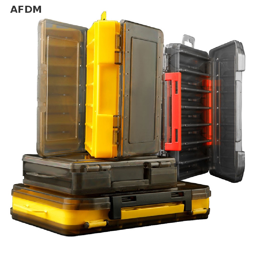 AFDM Compartment Double Side Box Fishing Equipment Bait Organizer Box ...