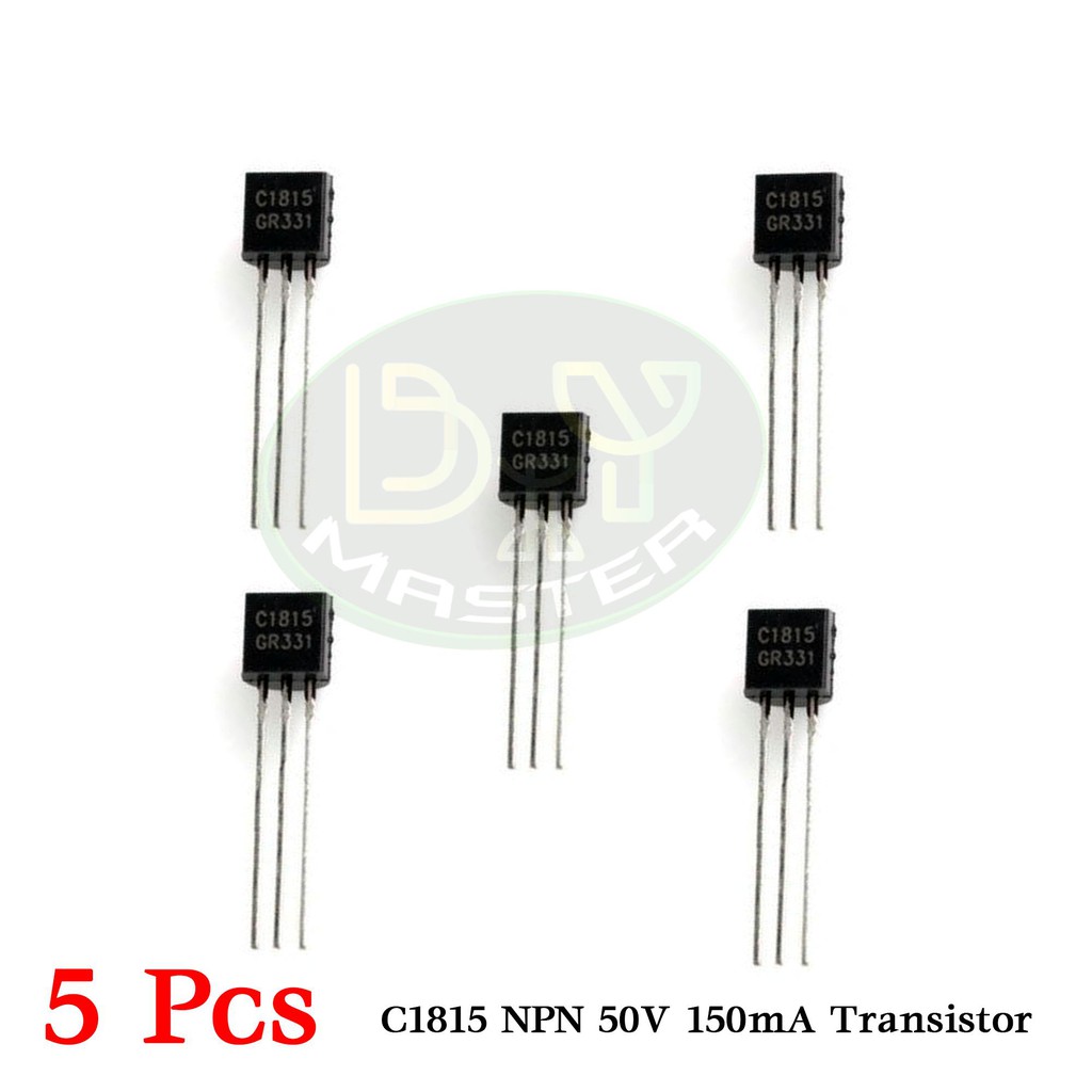 ทรานซิสเตอร์ C1815 NPN 50V 150mA แบบ TO-92 5 ตัว/แพ็ก | Shopee Thailand