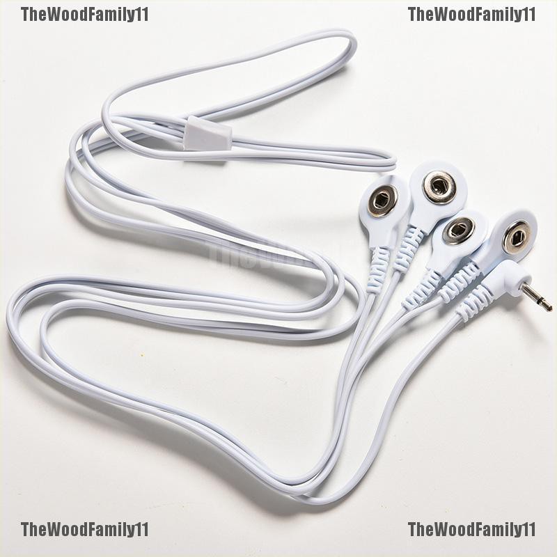 [COD]THF 2.5mm Head 4 way Lead electrode wire Cable For Tens Slimming ...