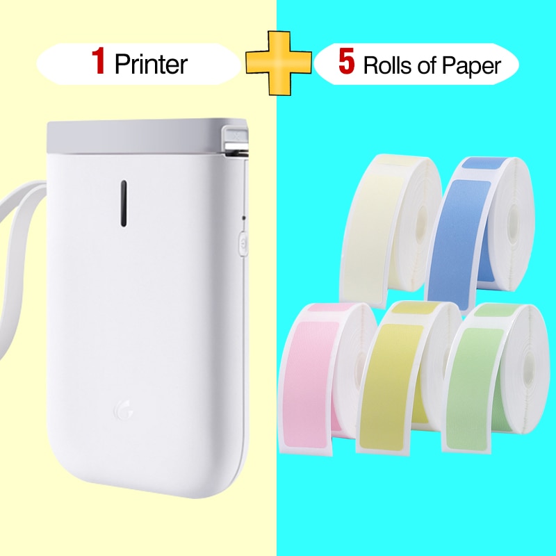 D11 Wireless Label Printer Pocket Sticker Maker Portable Bluetooth Mini ...