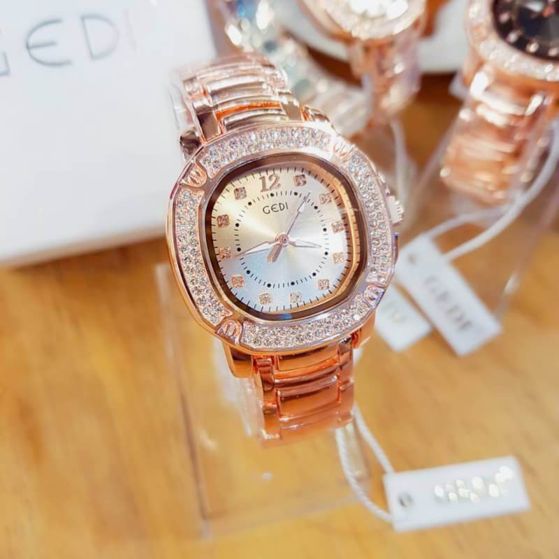 GEDI Watch นาฬิกาเกาหลี หน้าปัดสไตล์ปาเต๊ะ หรูหรา สวยงาม (ส่งฟรี EMS ...