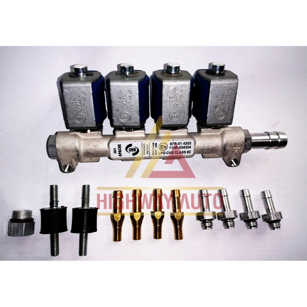 รางหัวฉีด OEM แบร์น RAIL IG1 APACHE 4 สูบ 2 โอห์มแบบฉีด - highway_auto ...