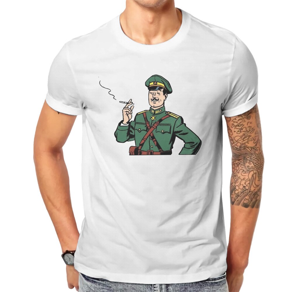 ขายดี เสื้อยืดลําลอง แขนสั้น พิมพ์ลายการ์ตูน Colonel Olrik Blake And ...