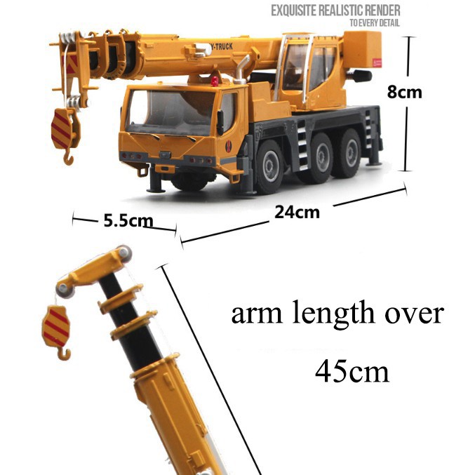 Mini Engineering Vehicle Boom Truck Excavator Bulldozer Crane Truck ...