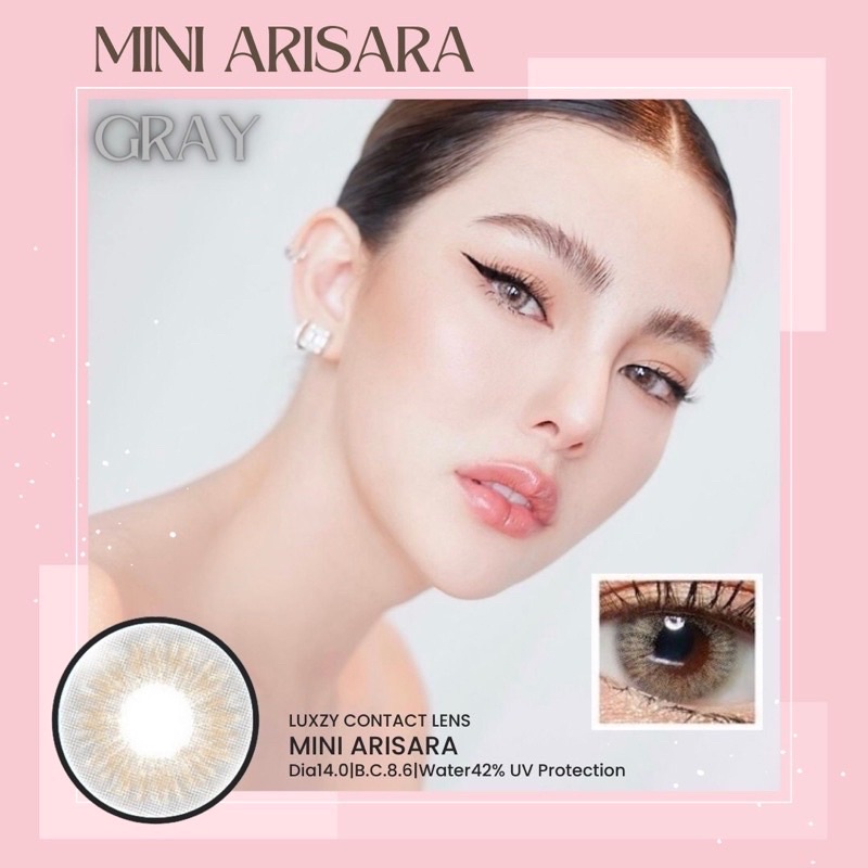 Luxzy Lens Mini Arisara Gray brown ค่าสาย0.00-1000 - jackbigeyes - ThaiPick