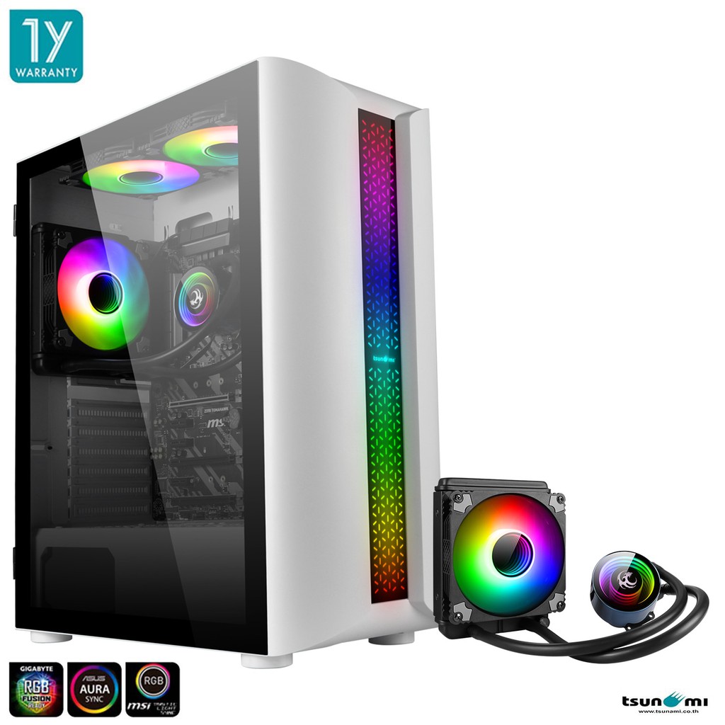 เคสคอมพิวเตอร์ Tsunami 211-G Cooling Combo WW Unlimited Deepspace ARGB ...
