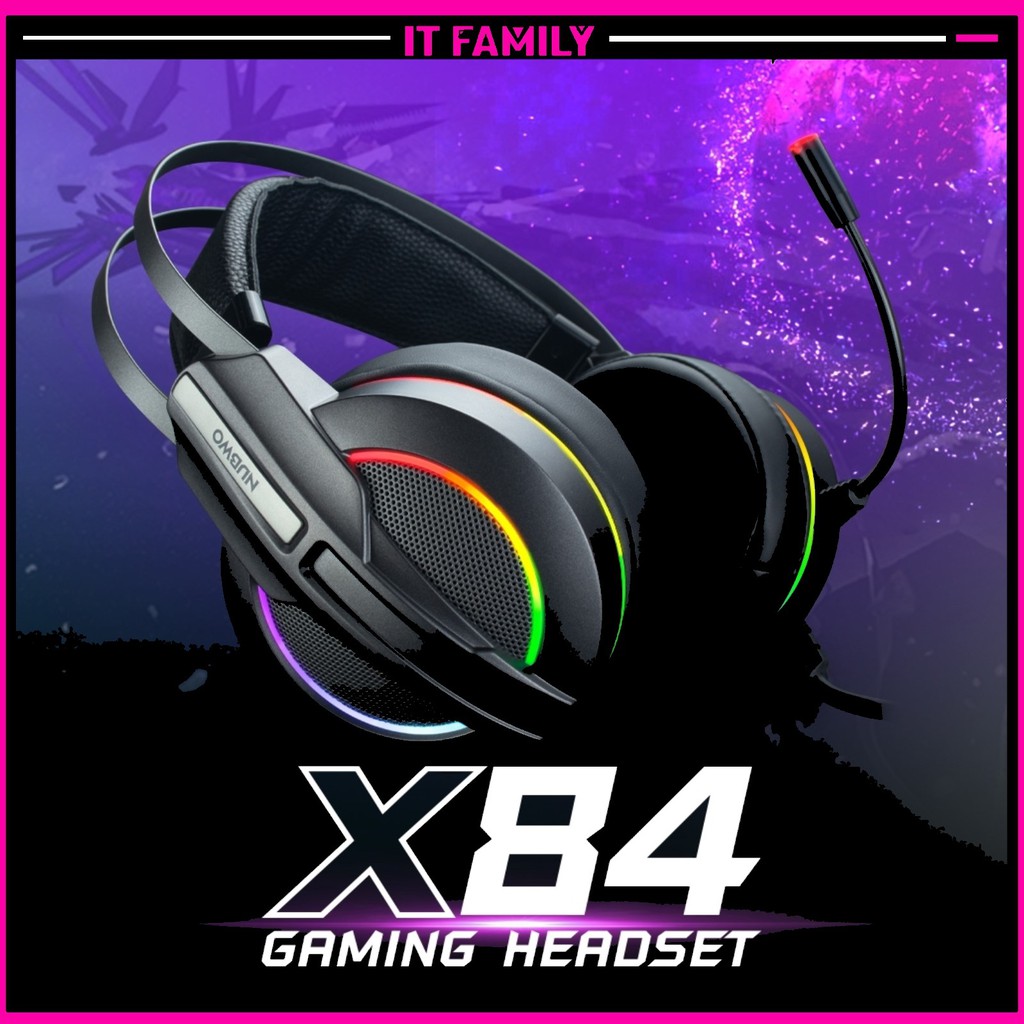 Nubwo X84 Gaming Headset 7.1 Virtual. หูฟังเกมมิ่ง USB 2.0 - it_family ...