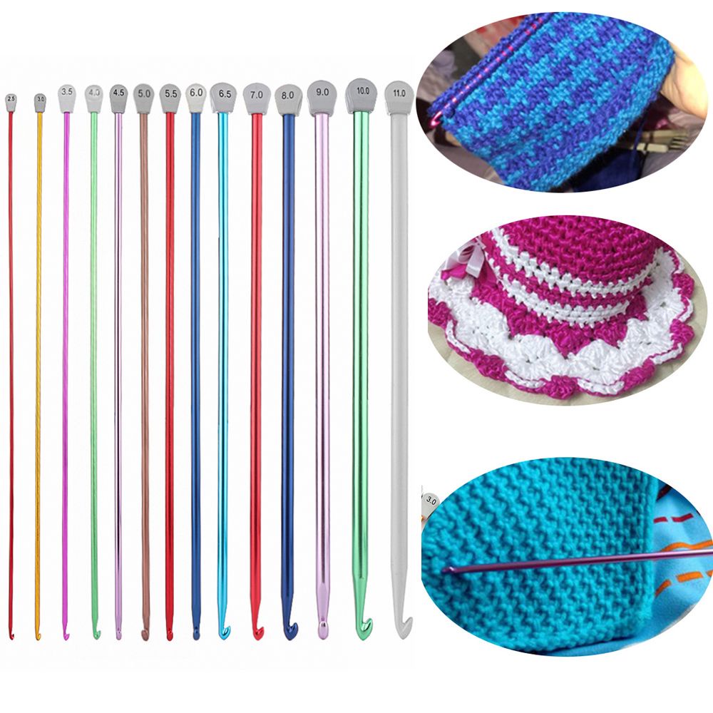 FAY???? 14Size|2.5mm-11mm Tunisian Afghan Needle Long Knitting Crochet ...