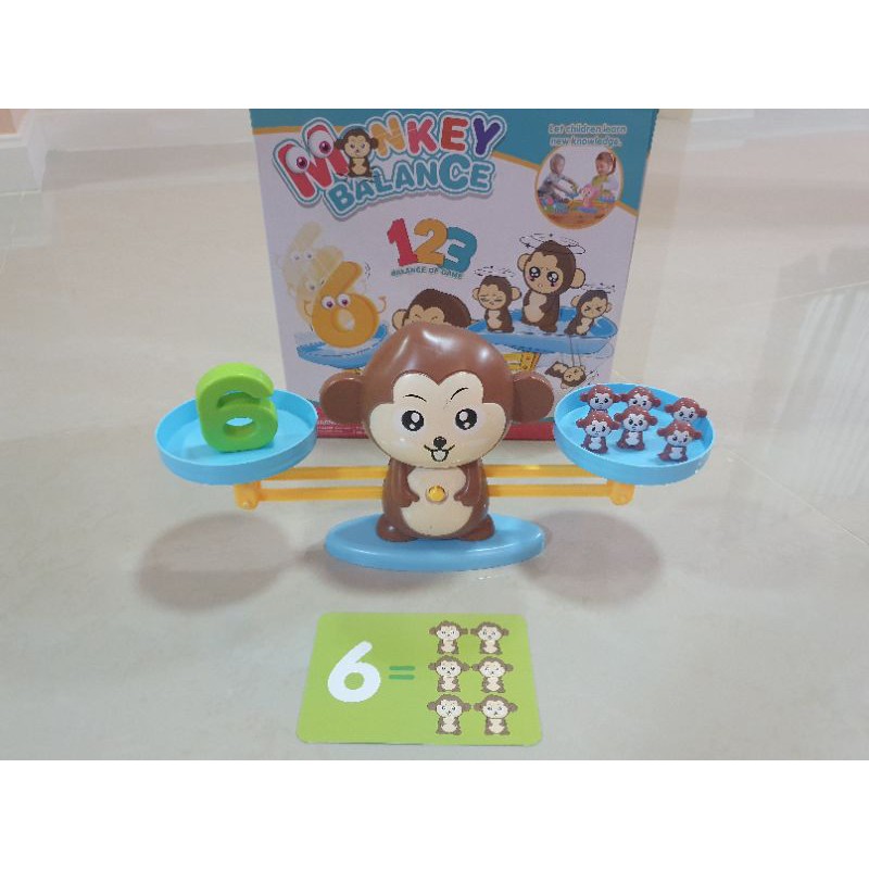 Monkey Math Balance (ลิงตัวเล็ก 19 ตัว) ของเล่นเสริมพัฒนาการเด็ก ลิง ...