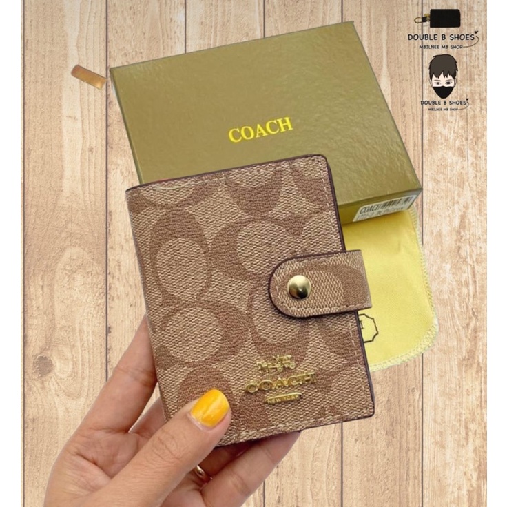 Coach business card holder กระเป๋าใส่นามบัตร กระเป๋าโค้ชผู้ชาย ใส่การ์ด ...