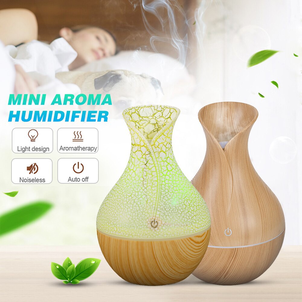 New Electric Humidifier Creative Vase Desktop Mini Aroma Humidifier ...