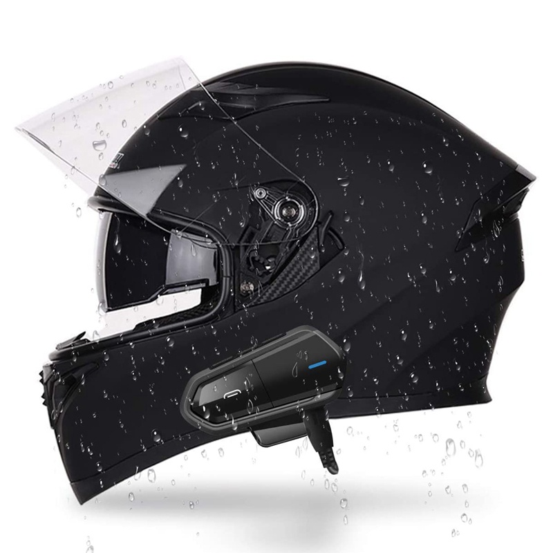 B35 Motorcycle Intercom Microphone Bluetooth 5.0 Helmet Headset ...