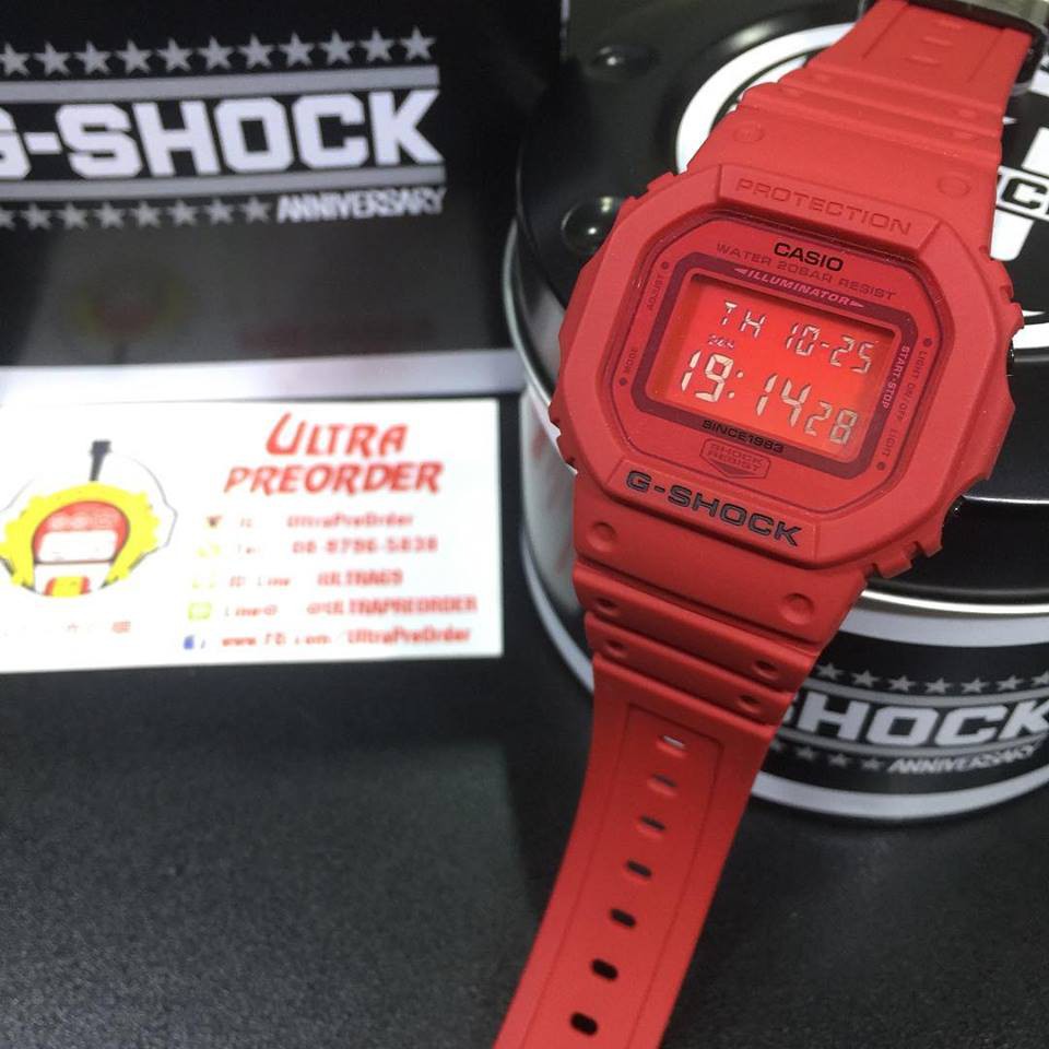นาฬิกาข้อมือ G-Shock รุ่น DW-5635C-4 (แดง35ปี) - ultrawatchtime - ThaiPick