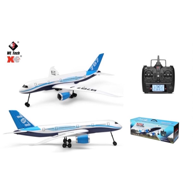 เครื่องบินบังคับวิทยุWLtoys Boeing787-8 Dreamliner 2EDF 6G มอเตอร์บัตร ...