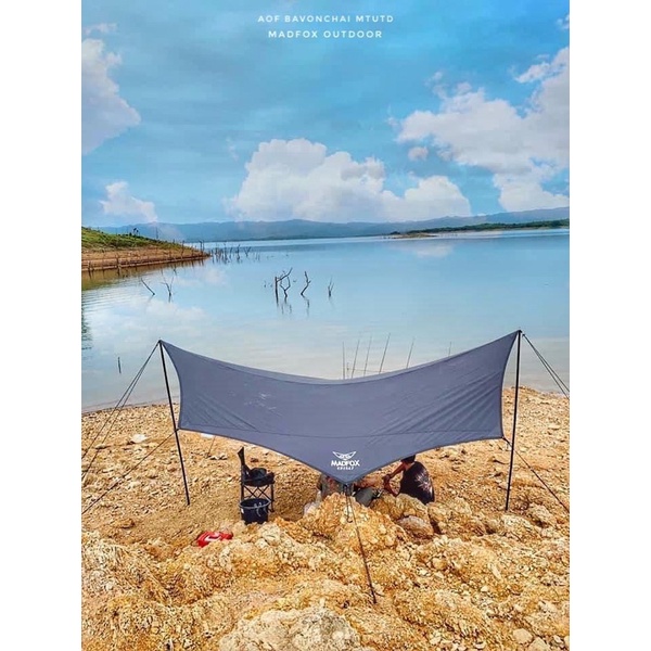 tarp MADFOX batwing 5x4.5 เมตร สีครีม สีดำ - madfox.rangsit - ThaiPick