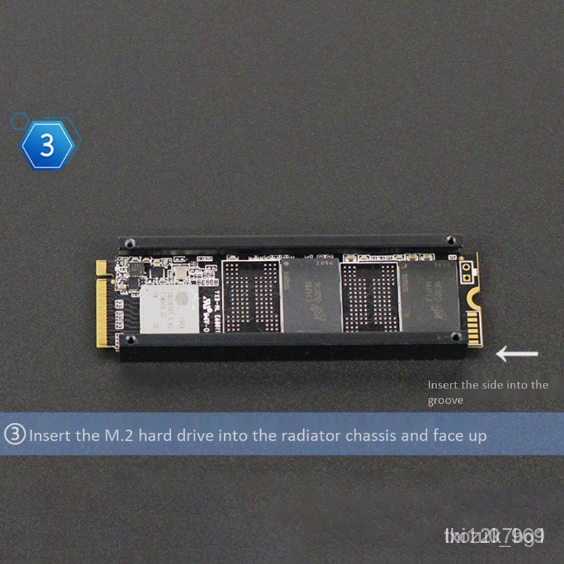 FgWx M2 SSD Heatsink Cooler Temperature OLED Digital Display M.2 2280 ...