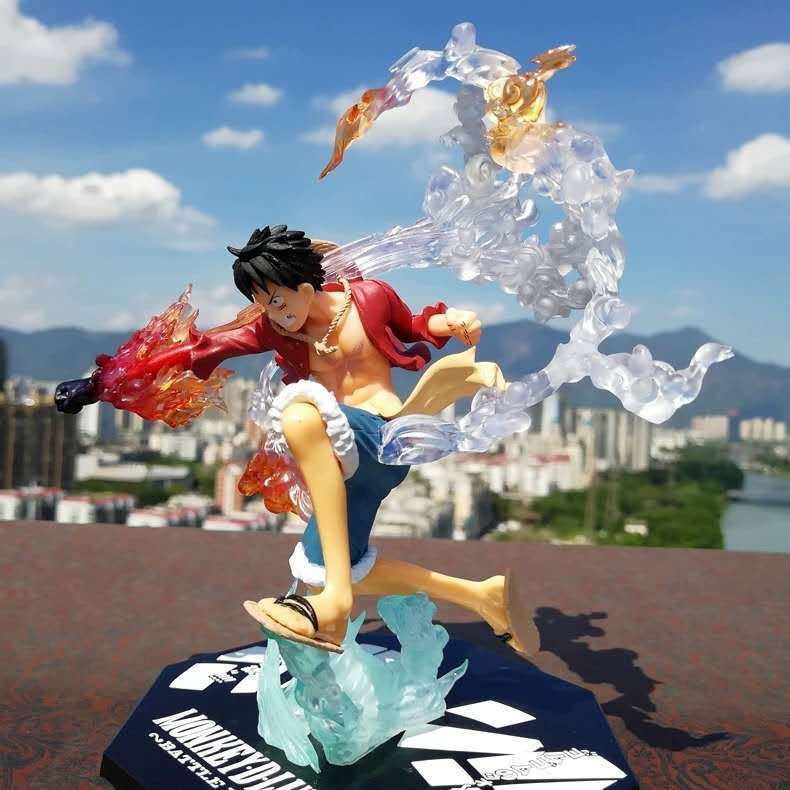 【พิเศษ】One Piece อะนิเมะรูป Luffy Sauron รุ่น Fire Fist Luffy ตุ๊กตาตก ...